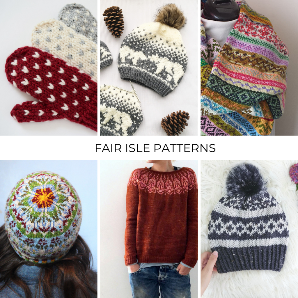 Fair Isle Patterns title – Squigglidinks