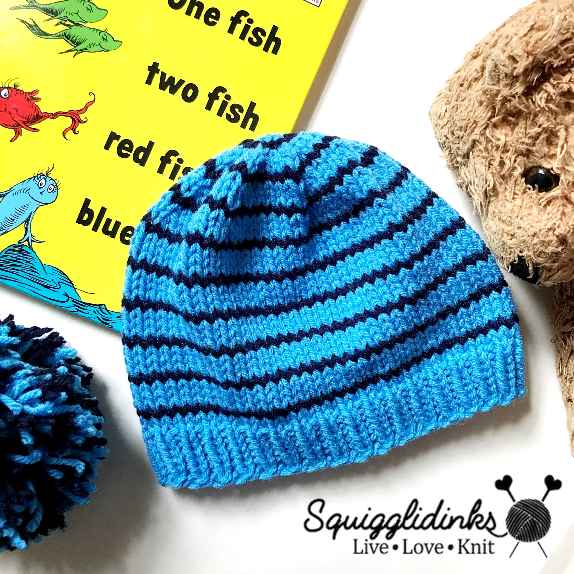 Sideways Pinstripe Hat – Squigglidinks